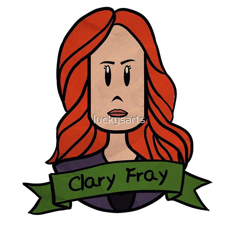 "Shadowhunters - Clary (Cartoon)" by luckysarts | Redbubble