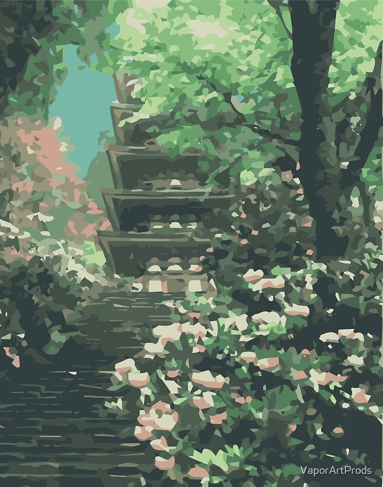 "Rose Temple" by VaporArtProds | Redbubble
