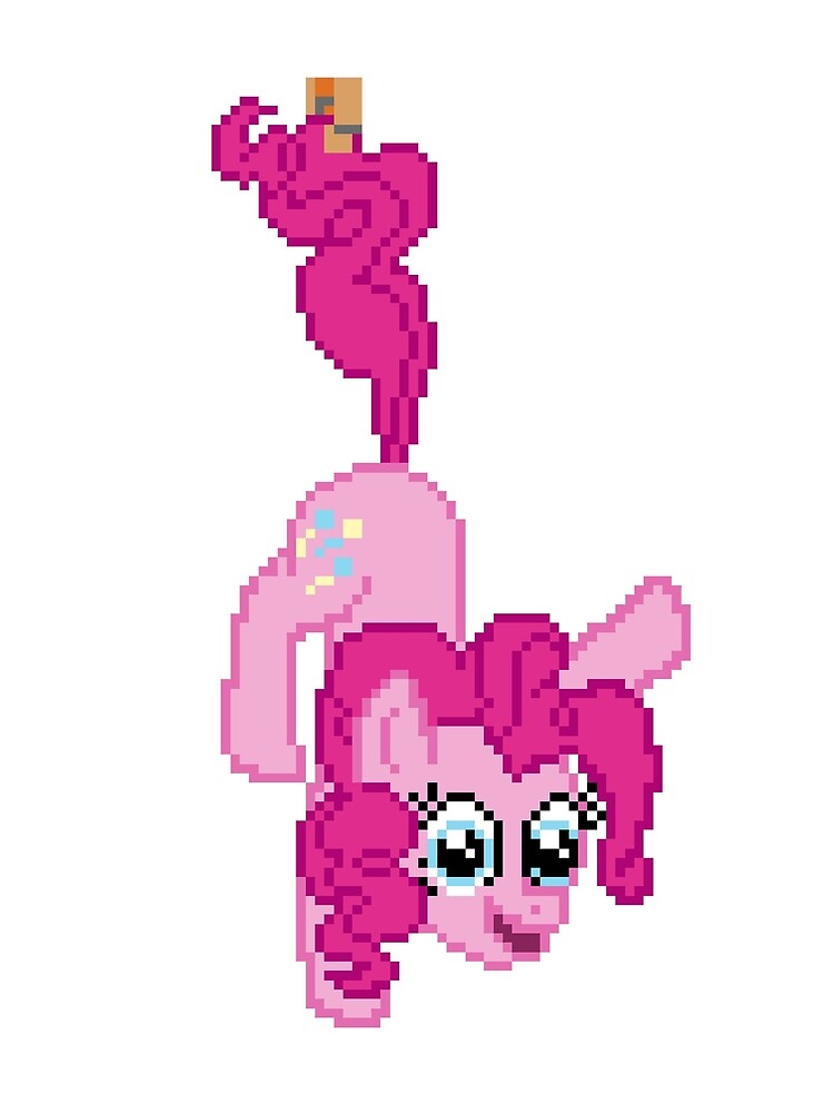 "Hanging Pixel Ponies: Pinkie Pie" by StarkContrast | Redbubble