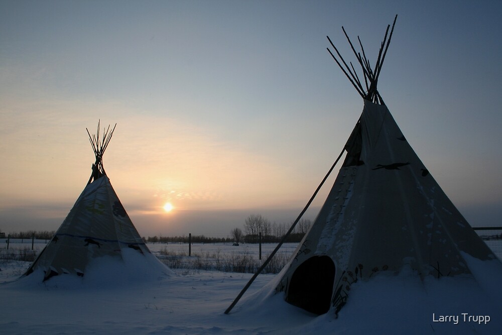 "PLAINS CREE TIPI" by Larry Trupp | Redbubble