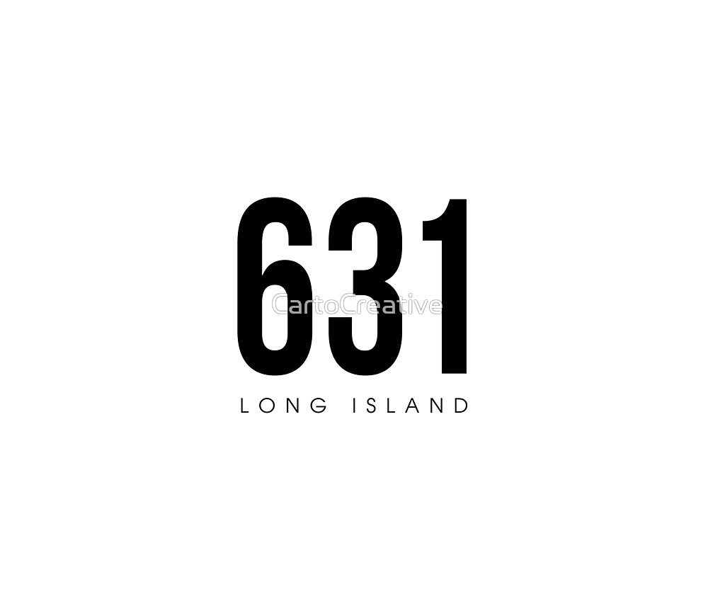 "Long Island, NY - 631 Area Code" by CartoCreative | Redbubble
