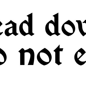 "Dead dove: do not eat " Sticker for Sale by icaruspendragon | Redbubble