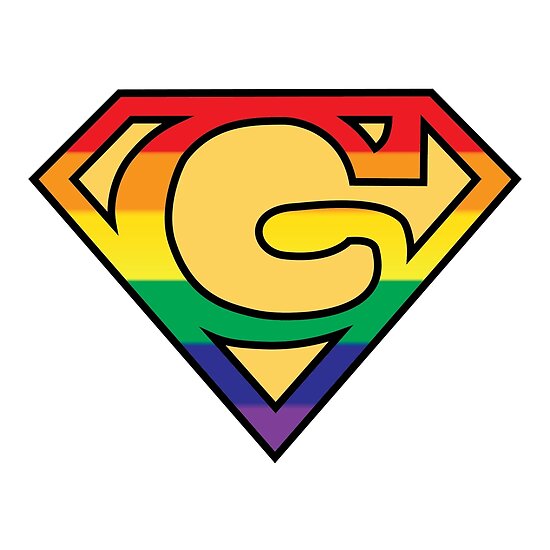 "Super Gay (shield)" Poster by lmattison | Redbubble