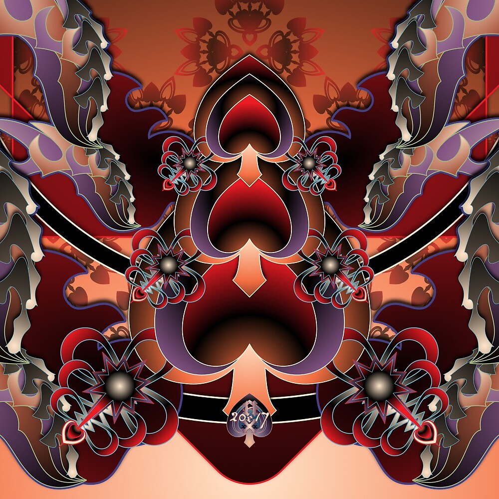 "Dark Spades and Dragon Tails" by hexpainter | Redbubble