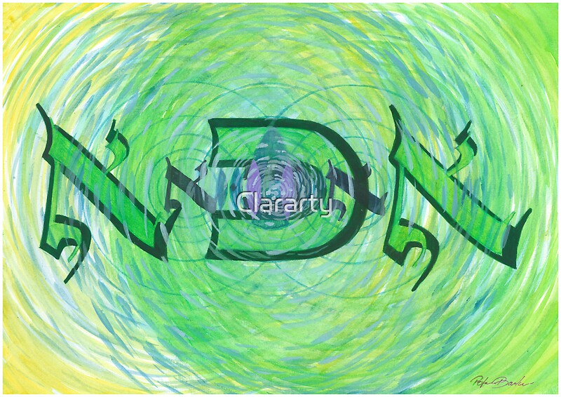 "7 Aleph Kaf Aleph......DNA of the Soul" by Clararty | Redbubble