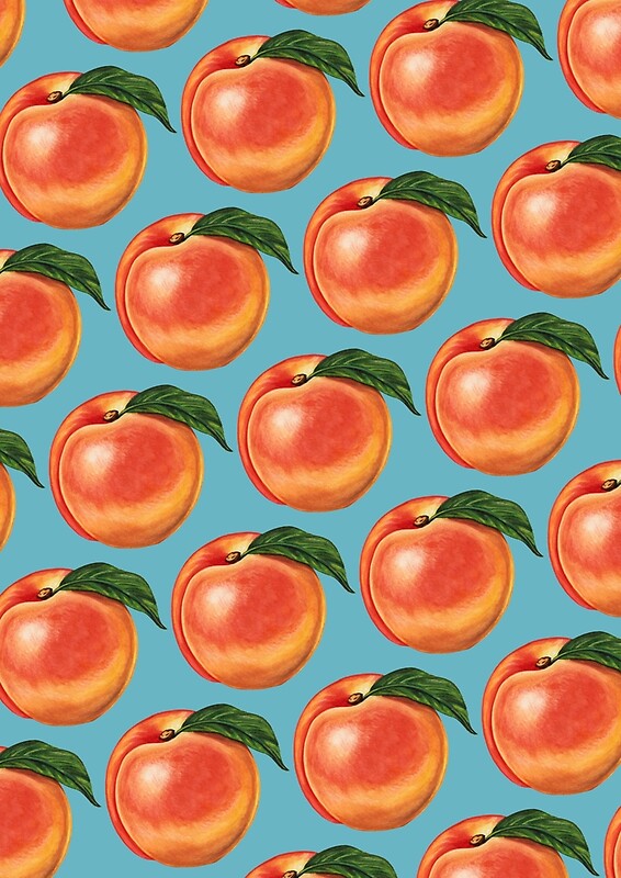 "Peach Pattern" by Kelly Gilleran | Redbubble
