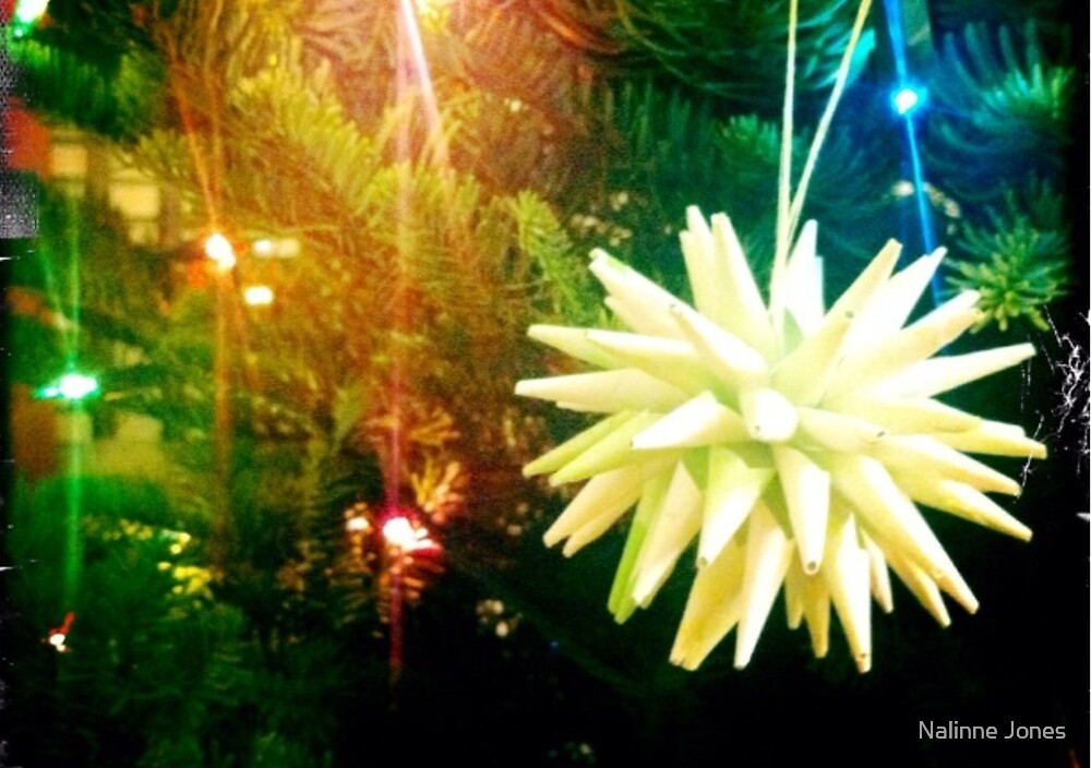 "Spiky Paper Star Christmas Ornament " by Nalinne Jones | Redbubble