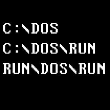 "C:\DOS C:\DOS\RUN RUN\DOS\RUN Funny Computer Joke" Poster for Sale by ...