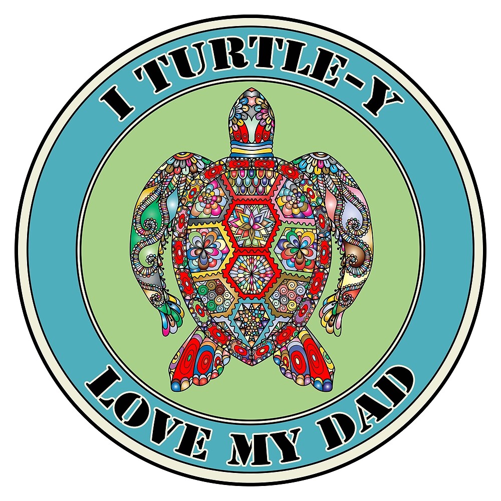 "Cute turtle ‘play on words’ design" by Lorraine Glanz | Redbubble