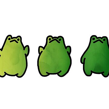 "Frog Trio Doodle" Sticker for Sale by tdoodles | Redbubble