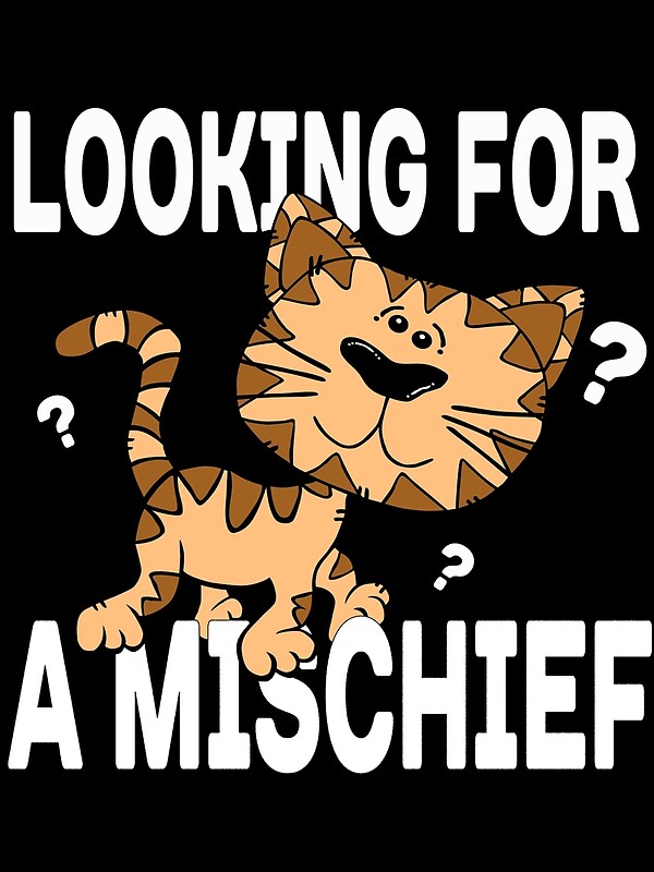 "Funny cartoon cat looks for a mischief, for children and adults than ...