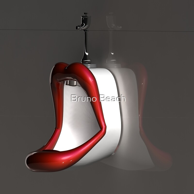 "Lips urinal" by Bruno Beach | Redbubble