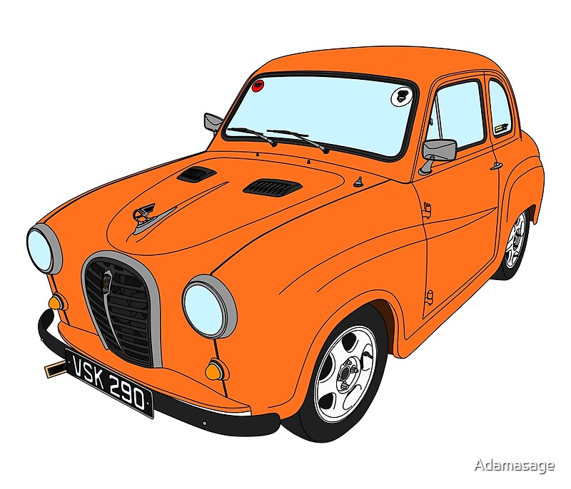 "Austin A35 - Tango - Orange Modified Custom Beast" by Adamasage ...