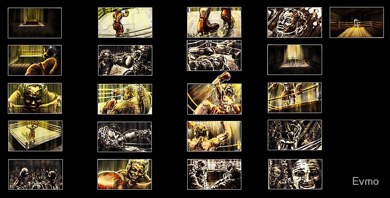 "Boxing Storyboards" by Evan F.E. Lole | Redbubble