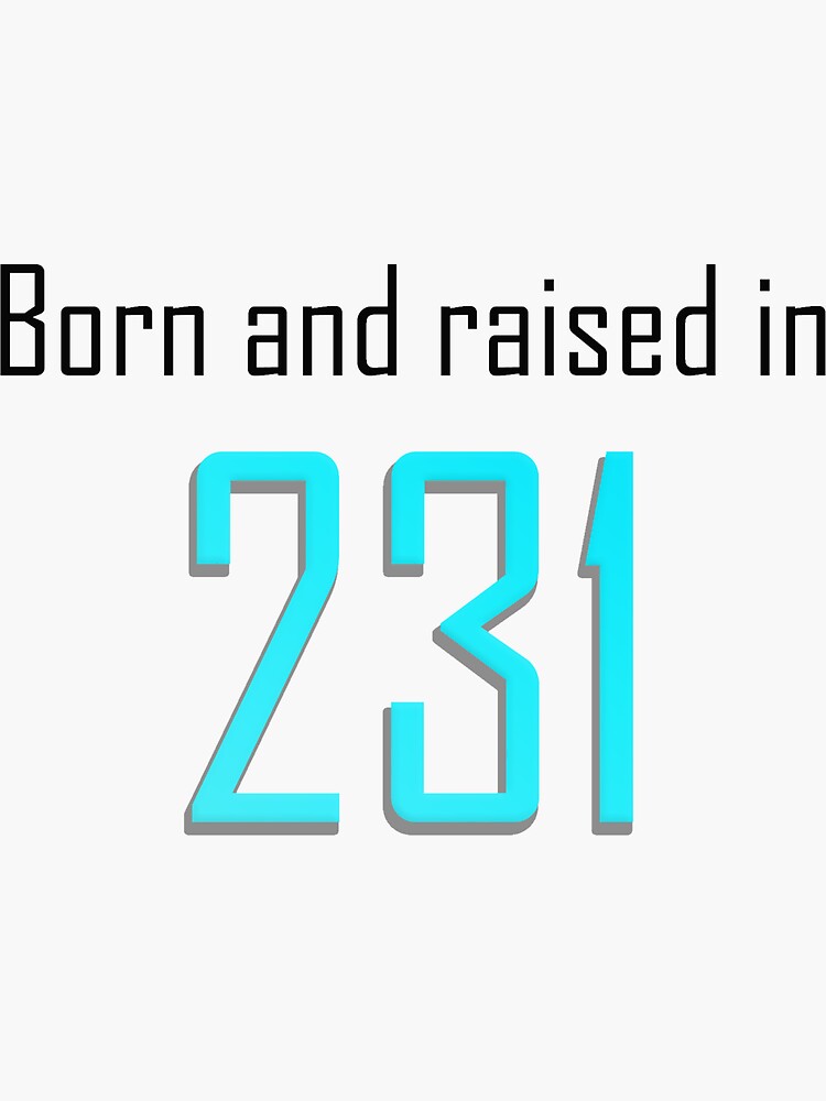 231 Area Code Wearables blue Sticker By Sarahiscool6 Redbubble 231-area-code-wearables-blue-sticker-by-sarahiscool6-redbubble