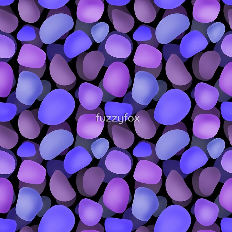 "Seamless rock purple blue stones for design" by fuzzyfox | Redbubble