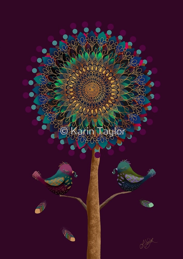 "The Mandala Tree" by Karin Taylor | Redbubble