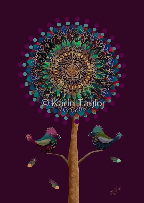 "The Mandala Tree" by Karin Taylor | Redbubble