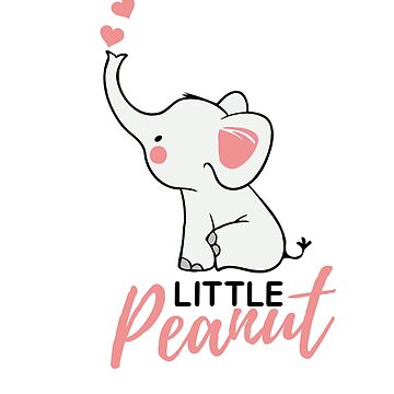 "Little peanut cute baby elephant cartoon for kids" Sticker for Sale by ...