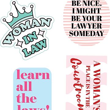 "Sticker Pack for The Future Lawyers | law School Stickers" Sticker for ...