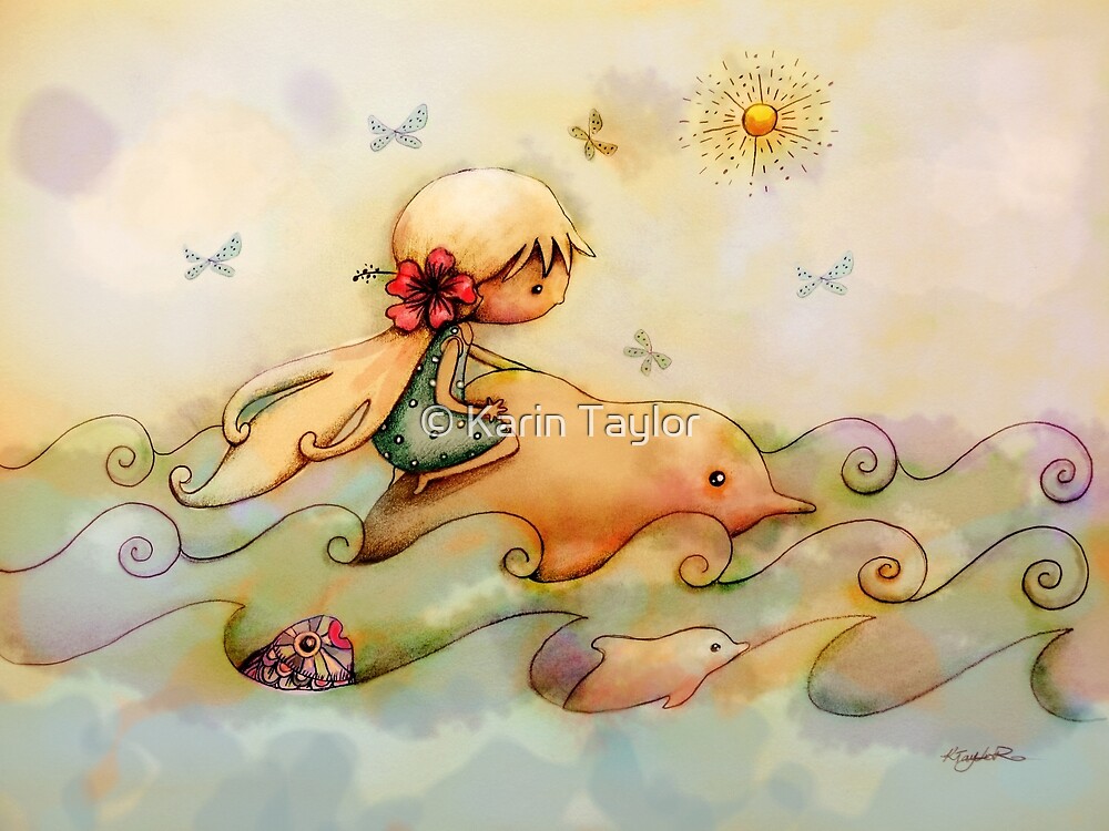 "dolphin ride" by Karin Taylor | Redbubble