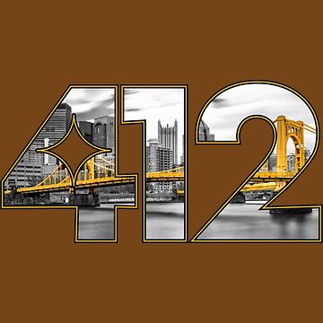 "412 - Pittsburgh Skyline " Kids T-Shirt for Sale by TheBestZaraP ...