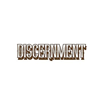 "Discernment." Sticker for Sale by shaggydawgg | Redbubble