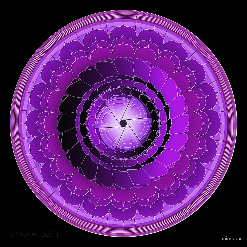 "Crown Chakra Mandala - Sahasrara" by mimulux | Redbubble
