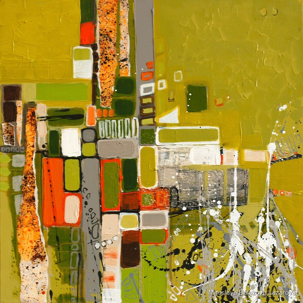 "Olive green abstract III." by Miroslava Balazova Lazarova | Redbubble