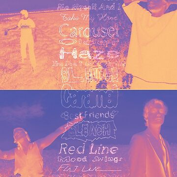 "5sos5 tracklist poster purple" Poster for Sale by Maybeemaud | Redbubble