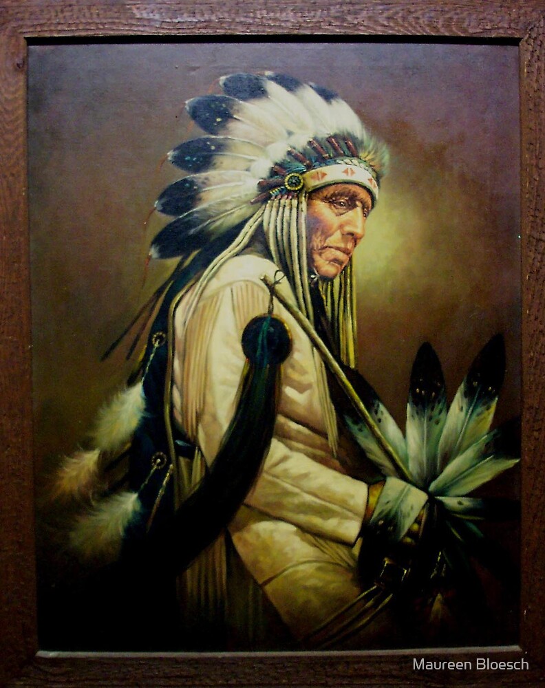"Native American Composite" by Maureen Bloesch | Redbubble