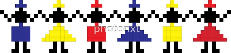 "HORA - Traditional Romanian folk art knitted embroidery pattern" by ...