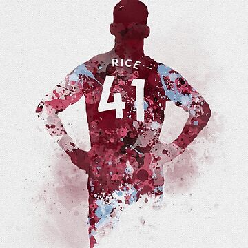 "Wallpaper Declan Rice Watercolor" Art Board Print for Sale by ericdijo ...