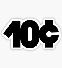 10 Cents: Stickers | Redbubble