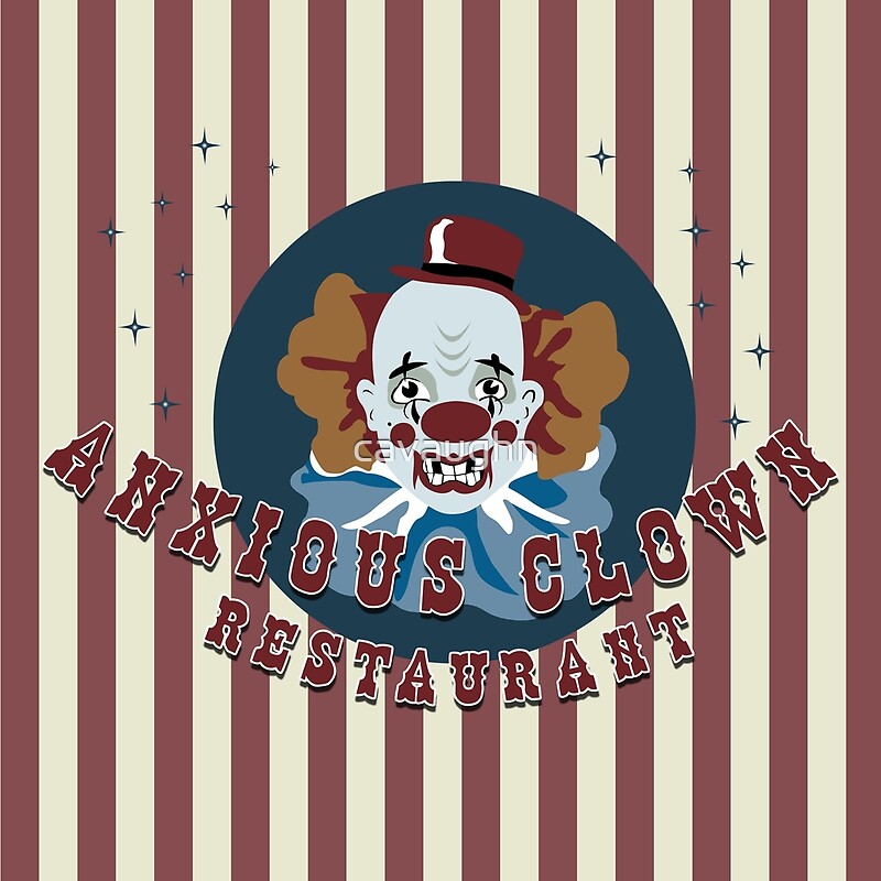 "The Anxious Clown" by cavaughn | Redbubble