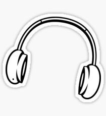 Headphones: Stickers | Redbubble