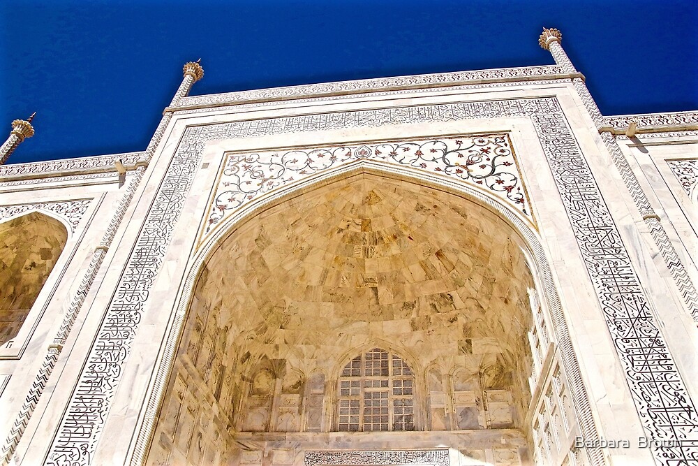 "Calligraphy of Taj Mahal" by Barbara Brown | Redbubble
