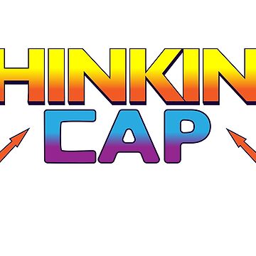 "Thinking Cap" Sticker for Sale by NickiPost | Redbubble