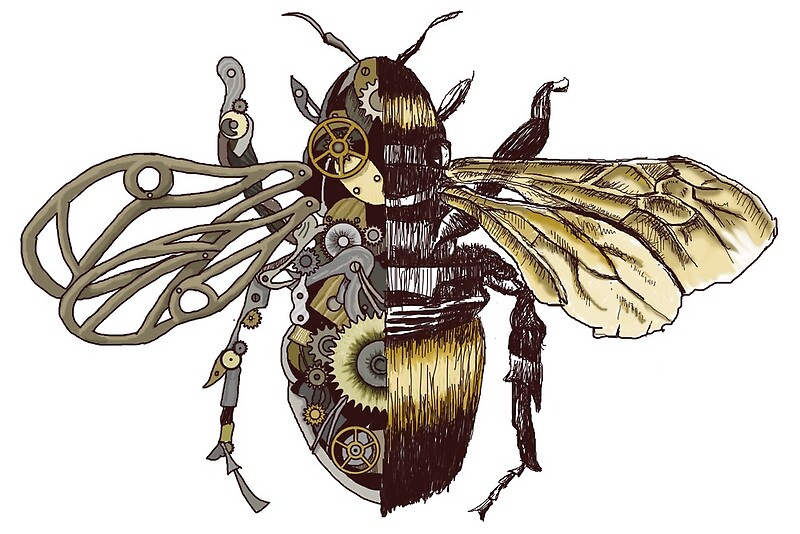 "Clockwork Bee " by mainlyruby | Redbubble