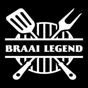 "Braai Legend" Sticker for Sale by ProfusionPro | Redbubble