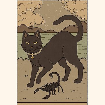 "Scorpio Cat" Poster for Sale by Thiago Corrêa | Redbubble