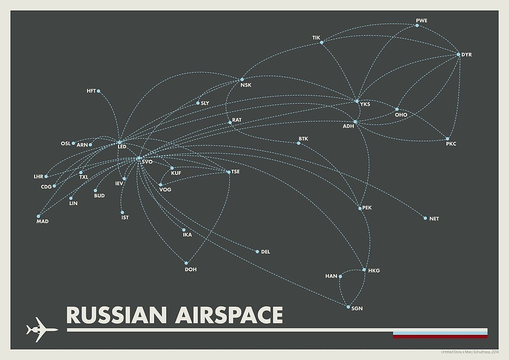 "Map russian airspace" by untitledstory | Redbubble