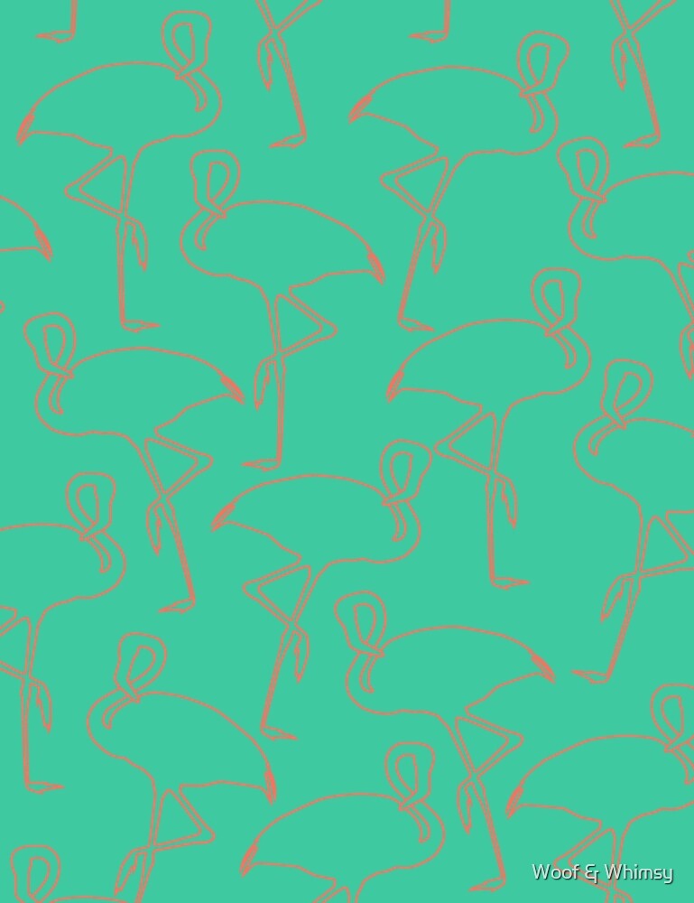 "Turquoise Flamingo" by lauramariauk | Redbubble