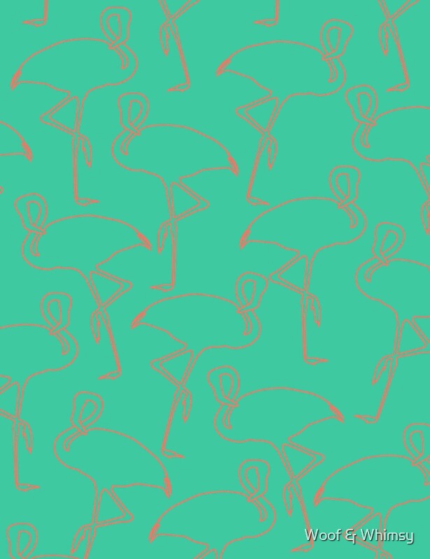 "Turquoise Flamingo" by lauramariauk | Redbubble