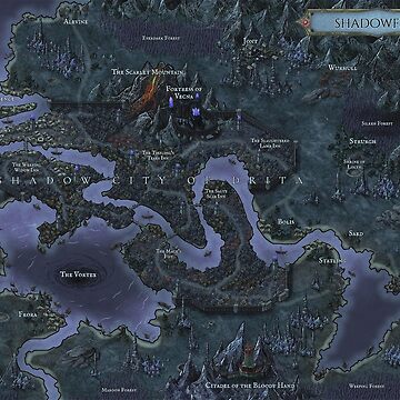 "Shadowfell World Map" Art Board Print for Sale by DGthenew1D | Redbubble