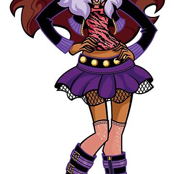 "Clawdeen Wolf" Sticker for Sale by Vanessa Spiker | Redbubble