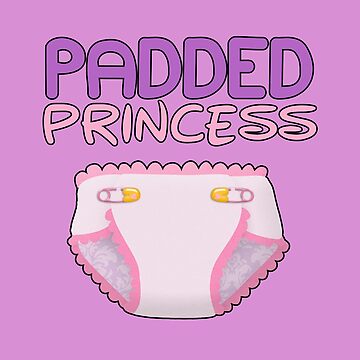 "Padded Pwincess" Sticker for Sale by CrinkleLife | Redbubble