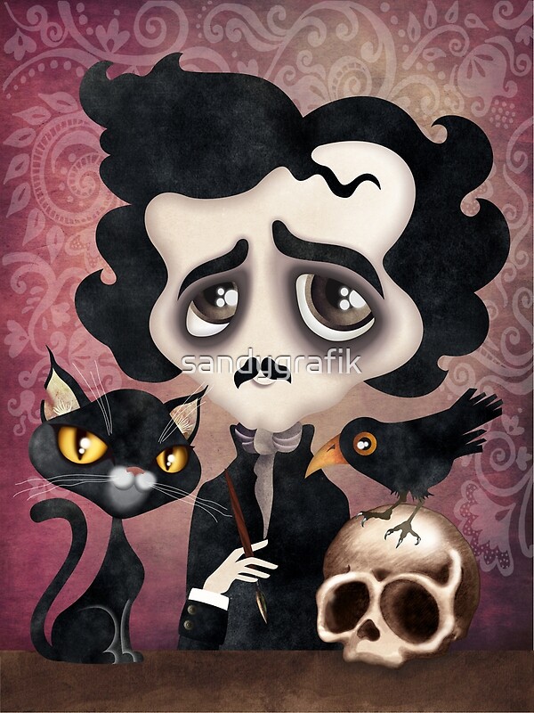 "Edgar Poet" by sandygrafik | Redbubble