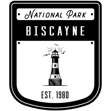 "Biscayne National Park Florida Keys Badge Design" Sticker for Sale by ...