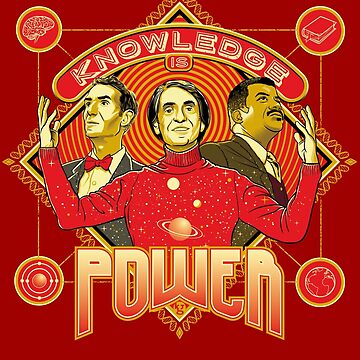 "Knowledge is Power" Sticker for Sale by kgullholmen | Redbubble